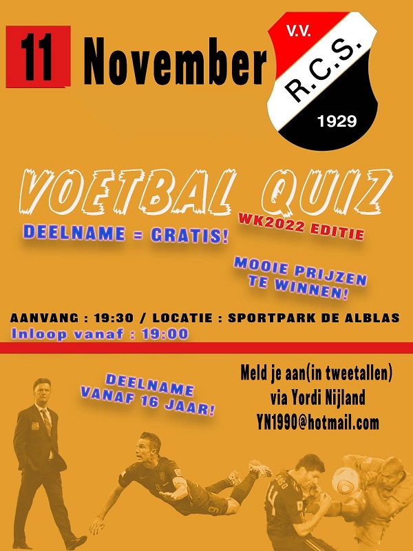 VV RCS | Voetbalvereniging Racing Club Souburg